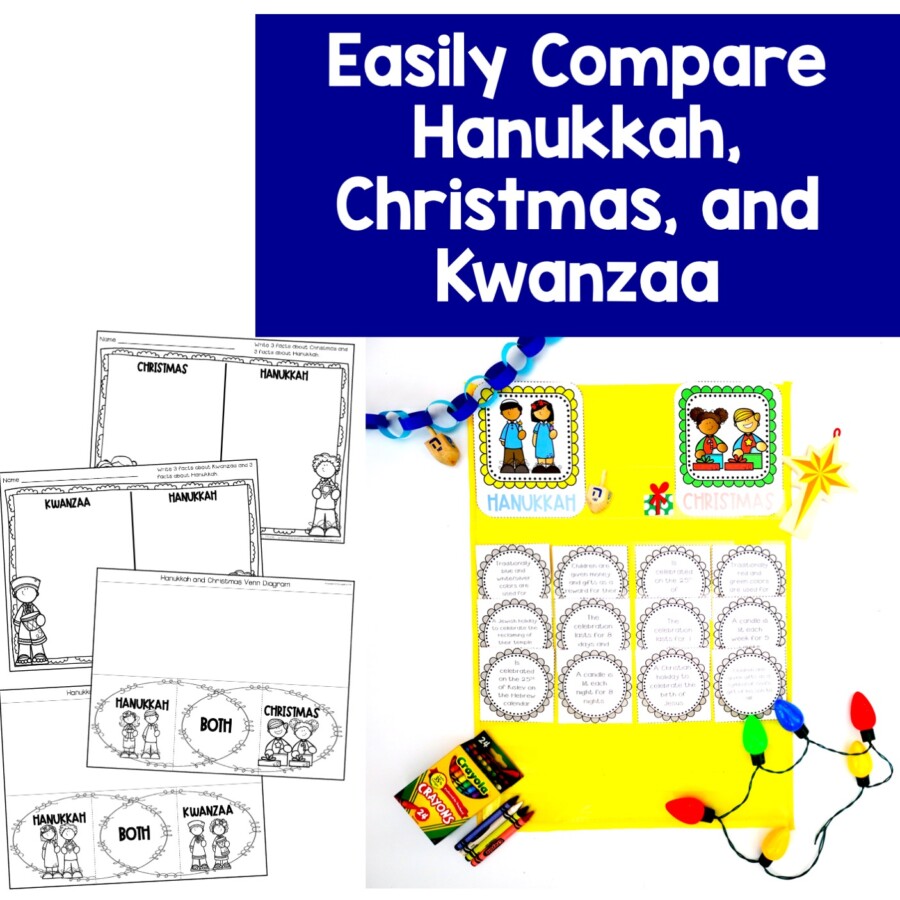 Hanukkah Activities: Graphic Organizers, Mini-Book, and Craft! - Mrs ...