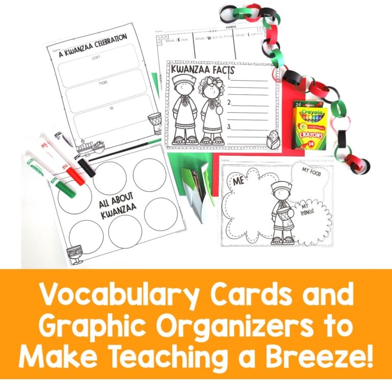 Kwanzaa Activities: Graphic Organizers, Mini-Book, and Craft - Mrs ...