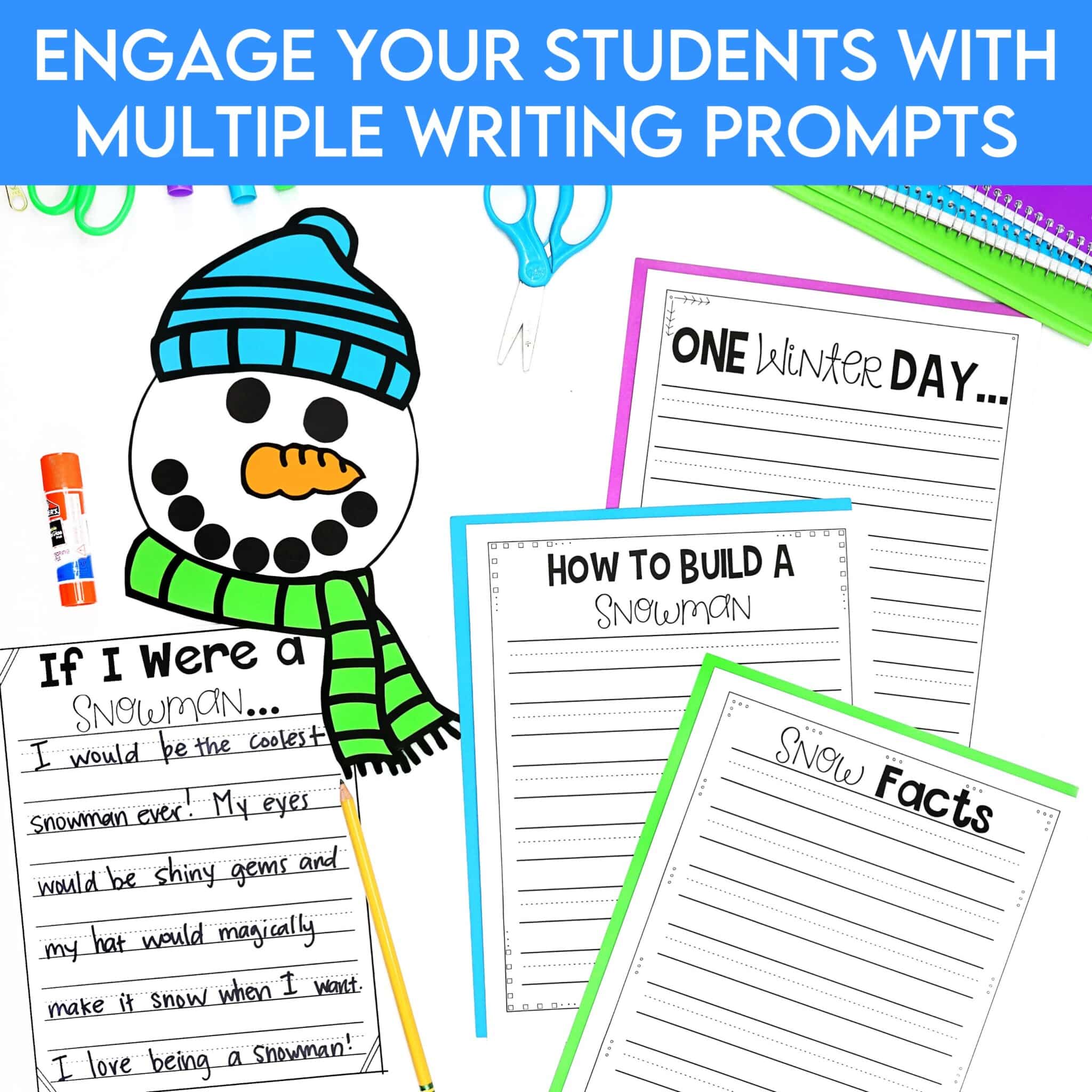 Snowman Writing Craft: A Writing Conventions Assessment - Mrs ...