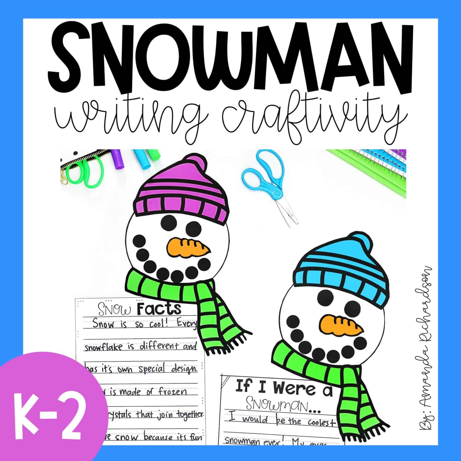Snowman Writing Craft: A Writing Conventions Assessment - Mrs ...