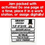 Abraham Lincoln Digital and Print Activities Flip Up Book - Mrs ...