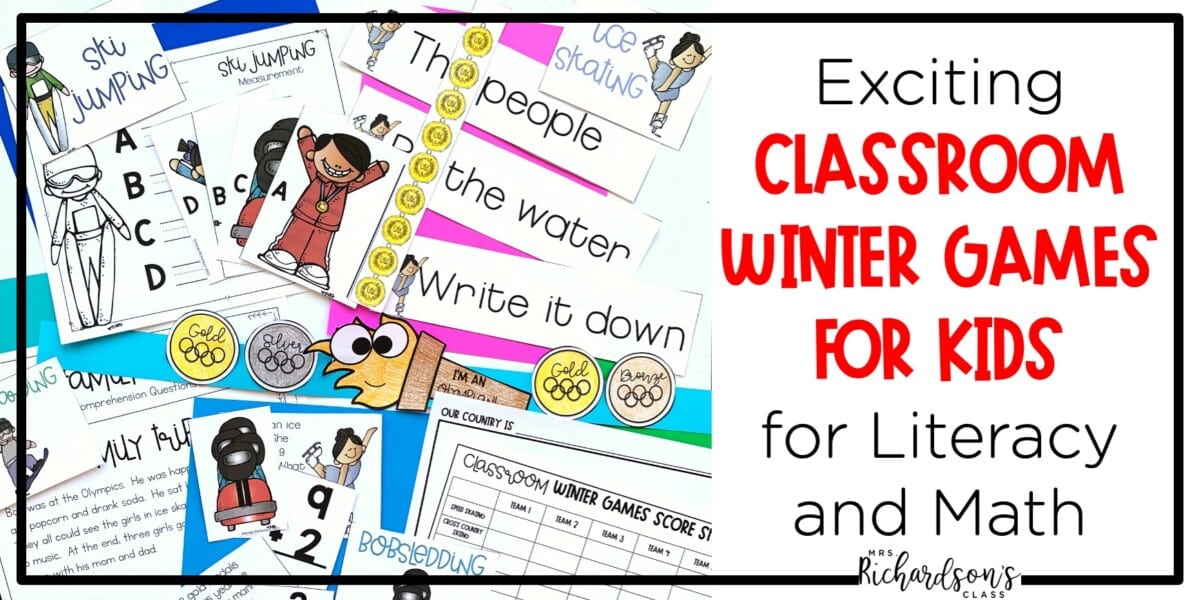 Exciting Classroom Winter Games Activities for Kids For Literacy and Math