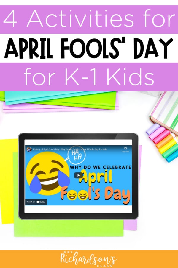 [FREEBIE] 4 April Fools Day Activities for Kinder and First Grade