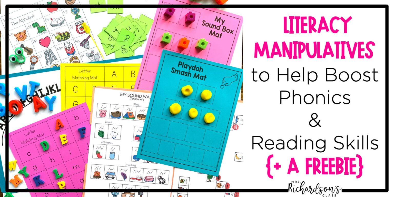Literacy Manipulatives To Boost Phonics And Reading Skills [freebie]