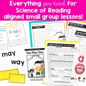Decodable Readers Vowel Teams Lesson Plans for Science of Reading Small ...