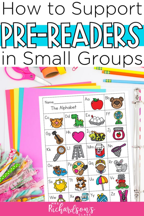 How to Support Pre-Readers in Reading Small Groups