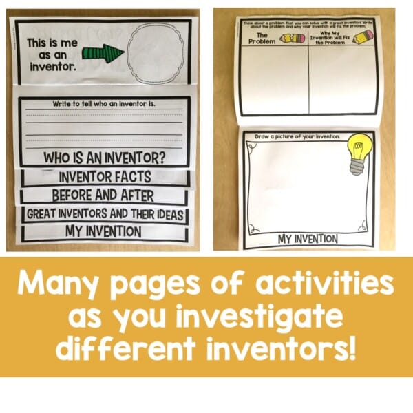 Inventors Activities Flip Up Book - Mrs. Richardson's Class