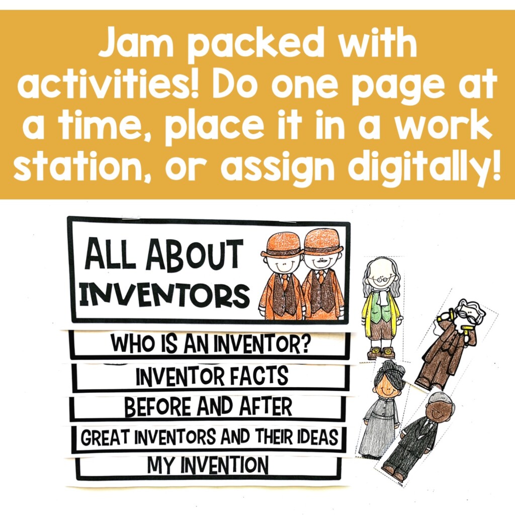 Inventors Activities Flip Up Book - Mrs. Richardson's Class