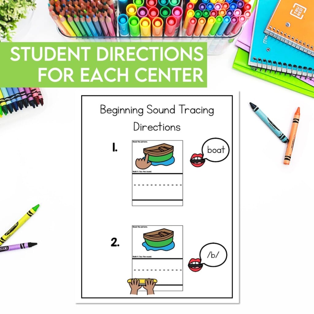 Beginning Sound Centers for Science of Reading Literacy Centers - Mrs ...