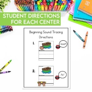 Beginning Sound Centers for Science of Reading Literacy Centers - Mrs ...