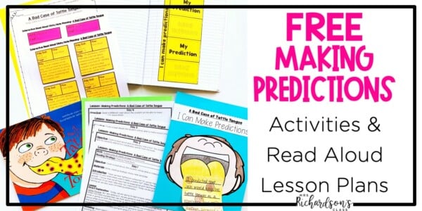 Free Making Predictions Activities & Read Aloud Lesson Plan
