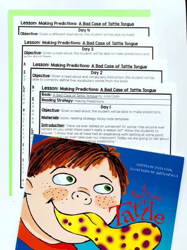 Free Making Predictions Activities & Read Aloud Lesson Plan