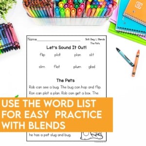 Decodable Passages with Blends | Beginning Blends Ending Blends - Mrs ...