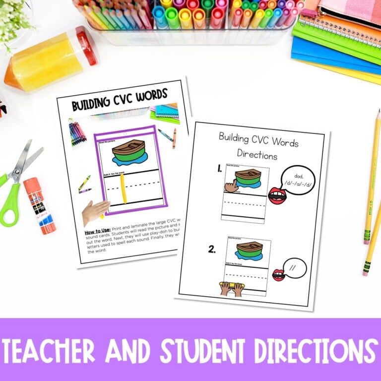 Building CVC Words | CVC Word Centers for Science of Reading Literacy ...