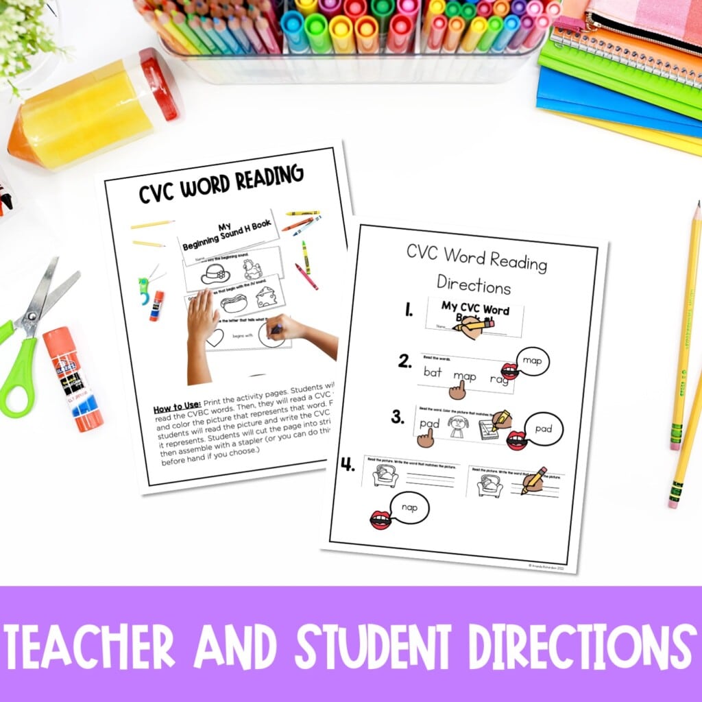 CVC Words Reading | CVC Word Centers for Science of Reading Literacy ...