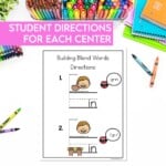 Blends for Science of Reading Literacy Centers | Beginning Blends ...