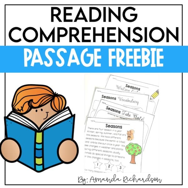 Reading Comprehension Passages with Questions: An Easy to Use FREEBIE ...