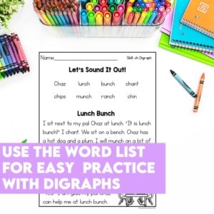 Digraph Decodable Passages | Reading Comprehension Passages | SH, CH ...