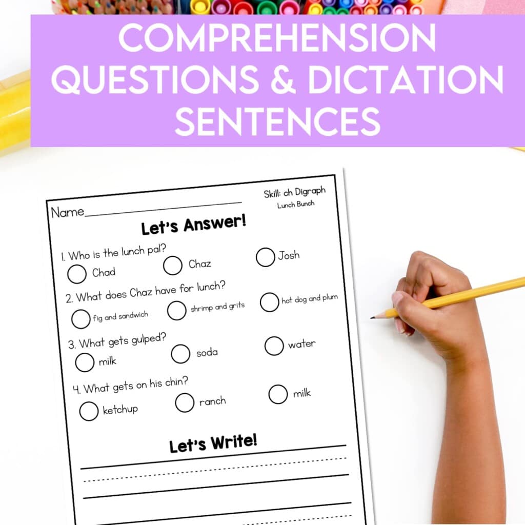 Digraph Decodable Passages | Reading Comprehension Passages | SH, CH ...