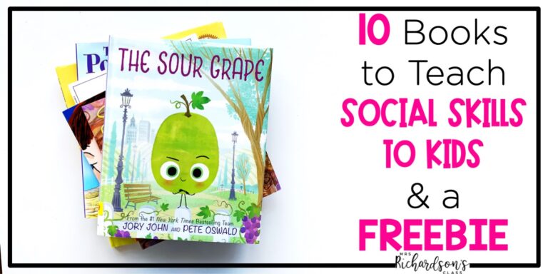 10 Books to Teach Social Skills to Kids + a FREEBIE
