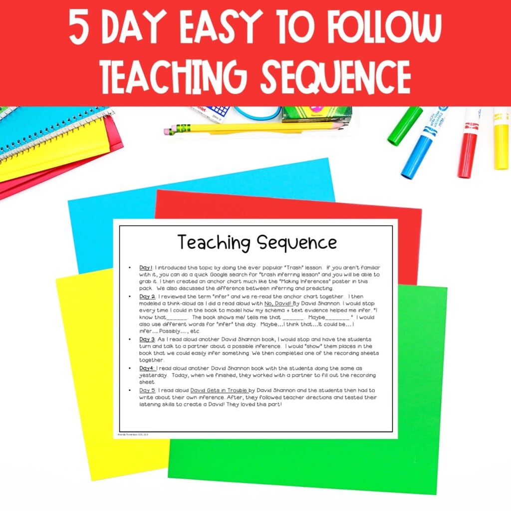 Inferencing Activities with David Shannon Books | Making Inferences ...