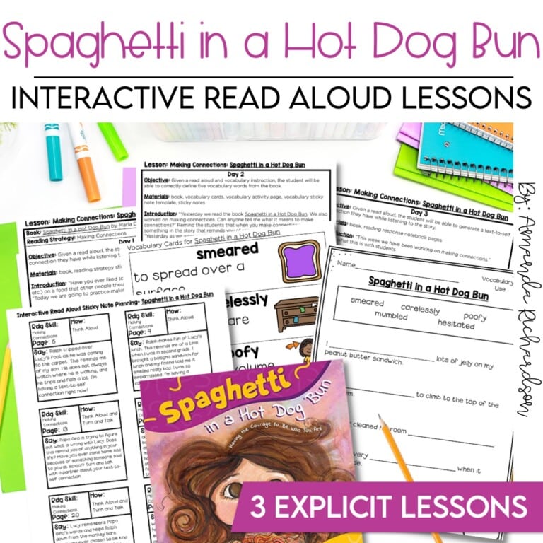 Spaghetti in a Hot Dog Bun Read Aloud Lesson Making Connections ...