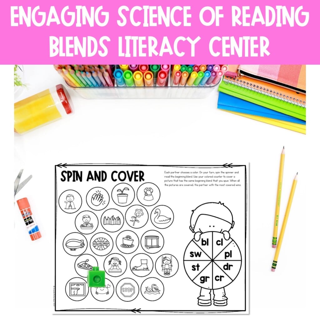 Beginning Blends and Ending Blends Spinner Games - Mrs. Richardson's Class