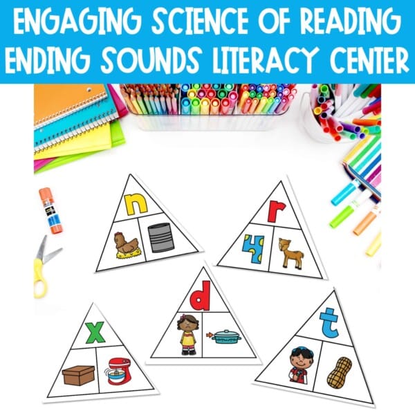 Ending Sound Puzzles | Ending Sound Game for Science of Reading Centers ...