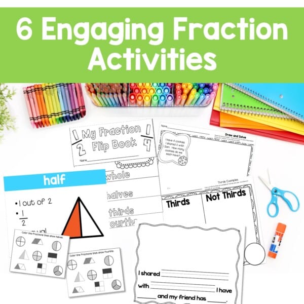Fractions Unit: Activities for Whole, Halves, Thirds, and Fourths - Mrs ...