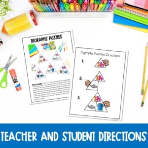 Digraphs Puzzles | Consonant Digraphs Game for Science of Reading ...