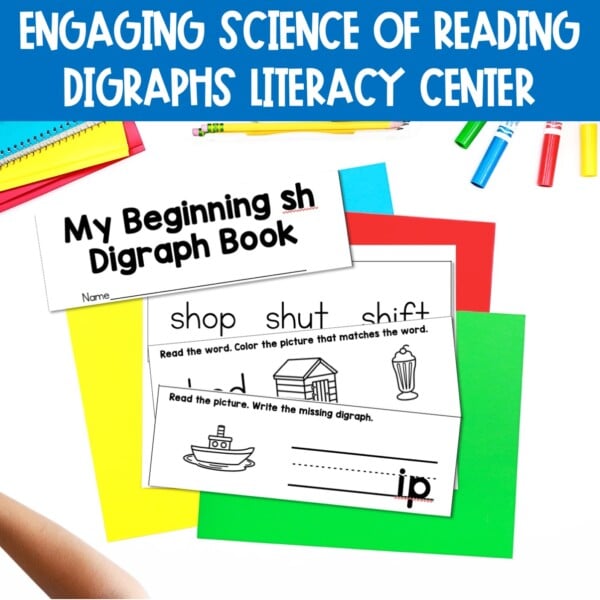 Reading Digraph Words | Digraph Worksheet for Science of Reading ...