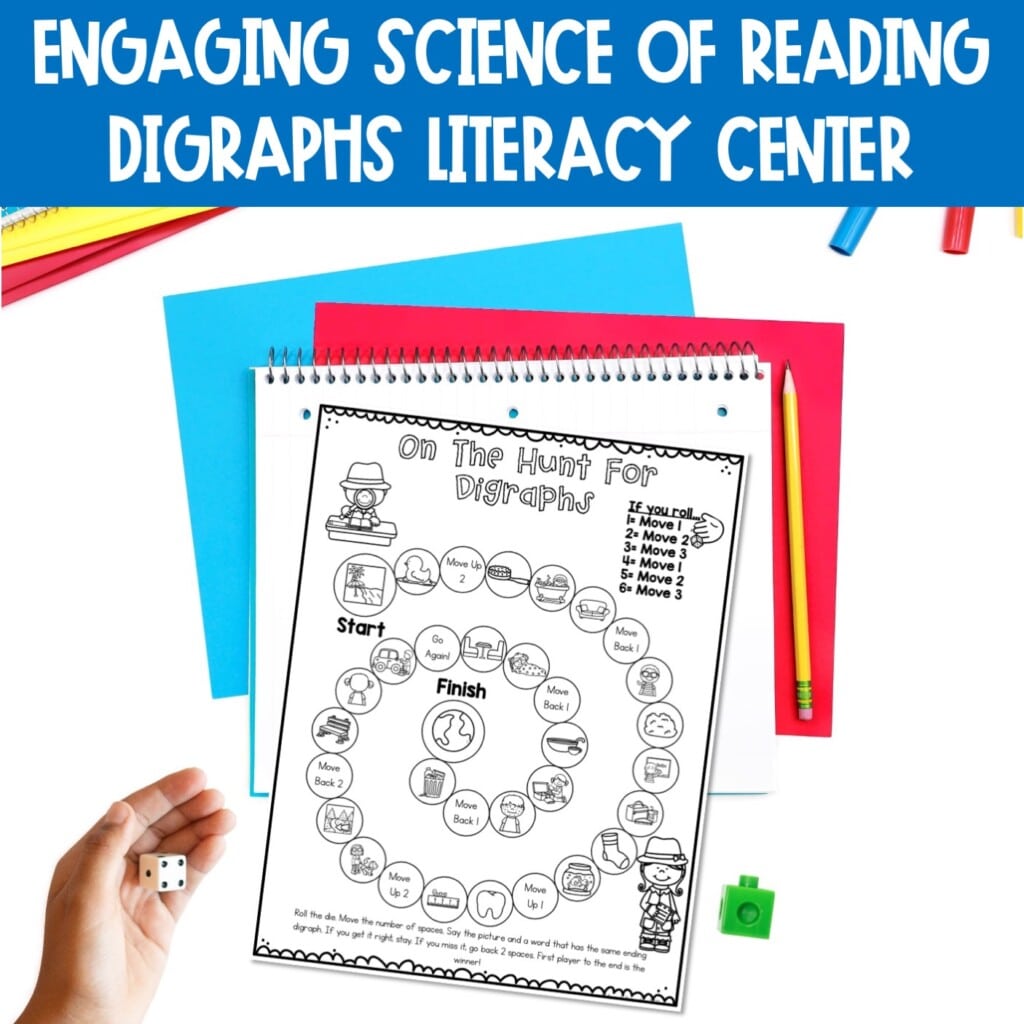 Digraphs Dice Games | Consonant Digraphs Game for Science of Reading ...