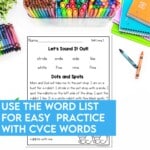 Long Vowel Decodables, CVCe Decodable Passages | Reading Comprehension ...