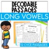 Long Vowel Decodables, CVCe Decodable Passages | Reading Comprehension ...