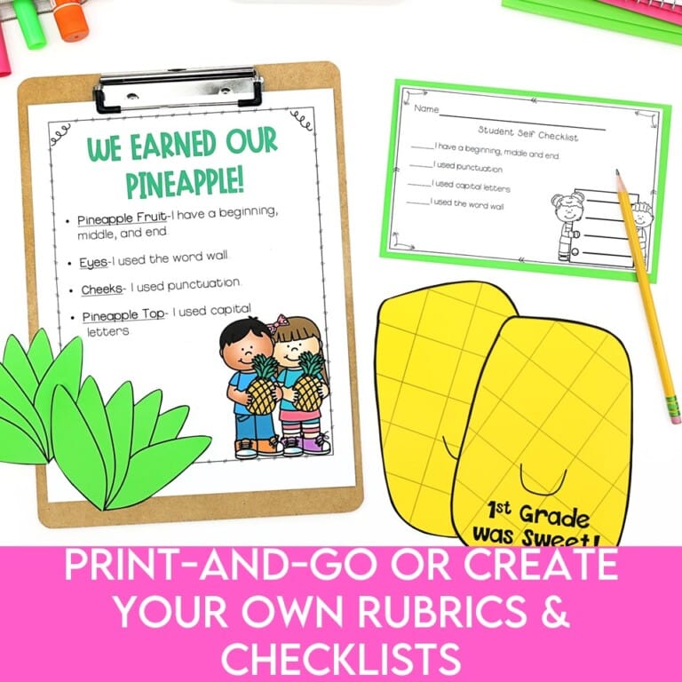 Pineapple End of Year Writing Craft: A Writing Conventions Assessment ...