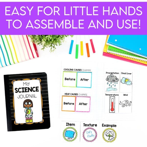 Interactive Science Notebook Part 1: Weather, Properties of Matter ...