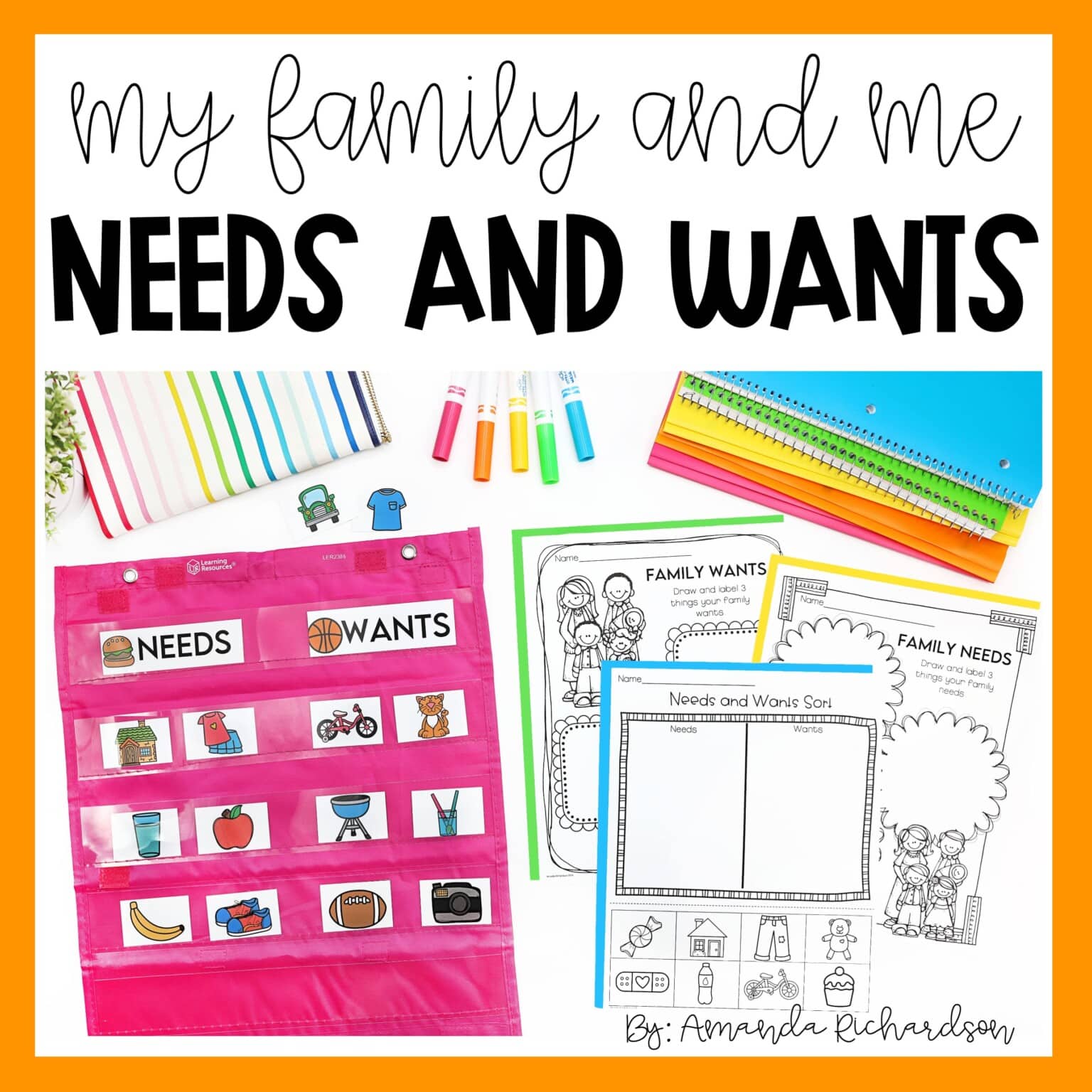 My Family and Me: A Mini-Unit About Families and Needs and Wants - Mrs ...
