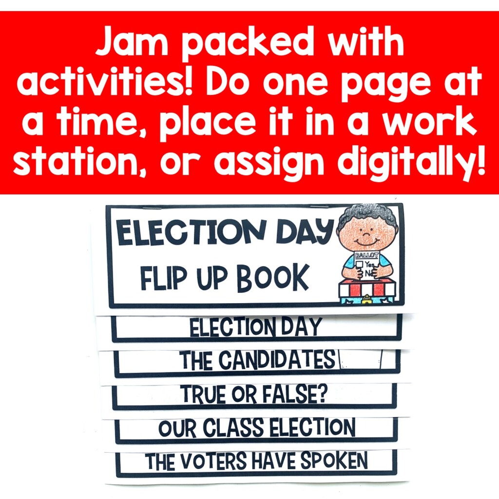 Election Day Flip Up Book Activity for Presidential Election - Mrs ...