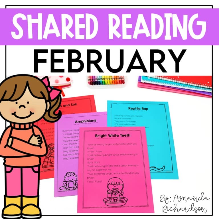 Shared Reading Poems for February with 5 Day Plan - Mrs. Richardson's Class