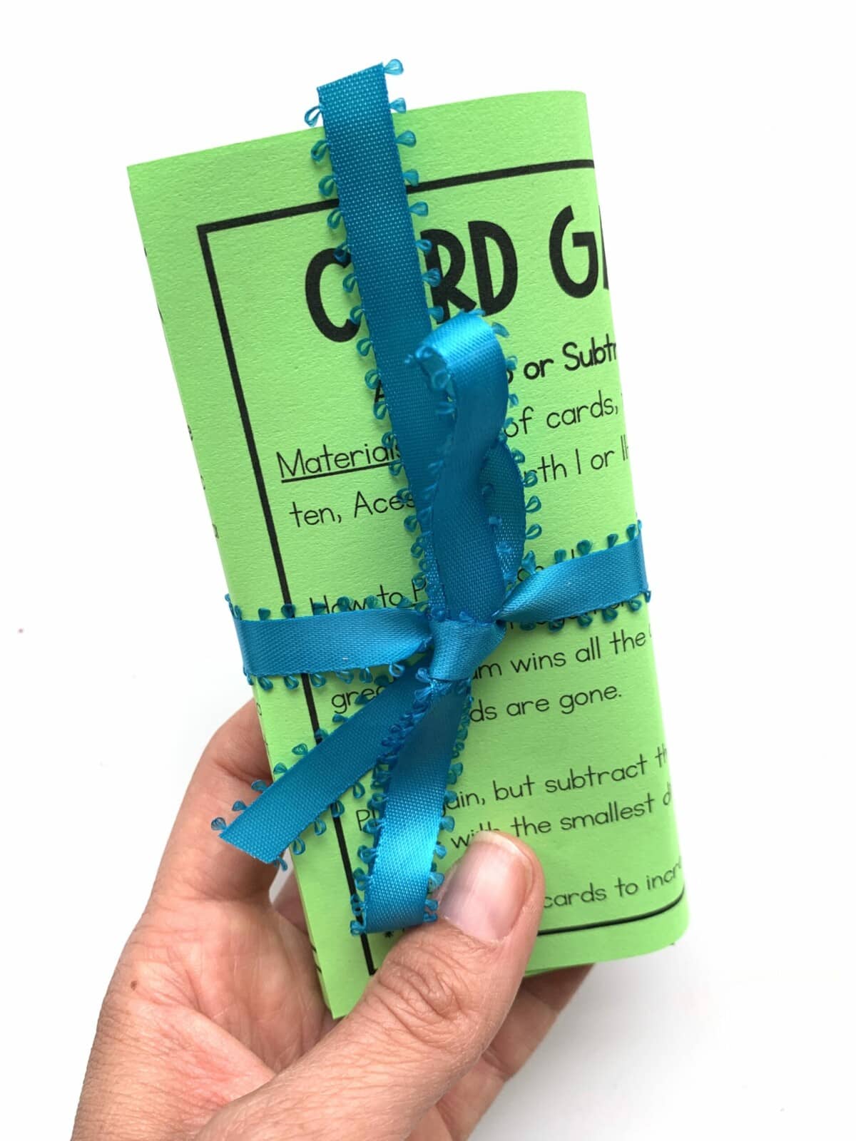 FREE Math Games with Cards for Summer Fun