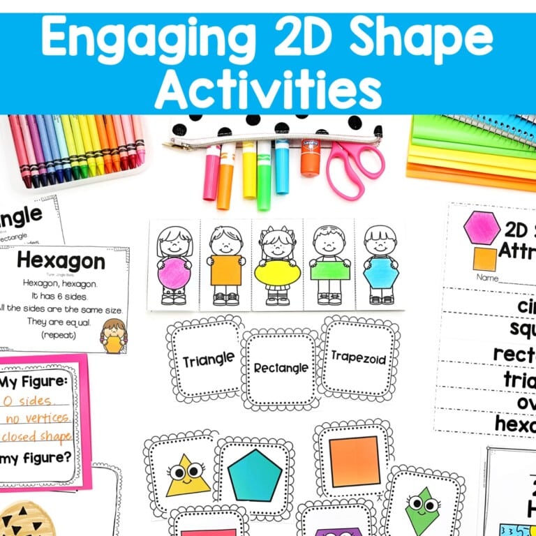 2D Shapes Unit: Activities to Identify and Describe Attributes - Mrs ...