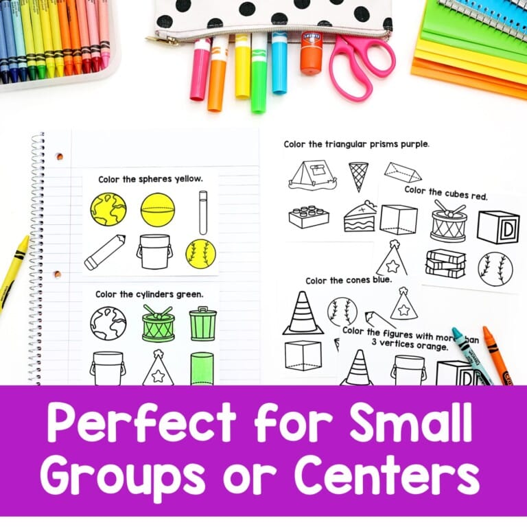3D Shapes Unit: Activities to Identify and Describe Attributes - Mrs ...