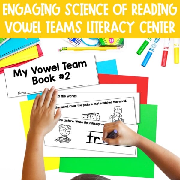 Reading Vowel Team Words | Vowel Team Worksheets for Science of Reading ...