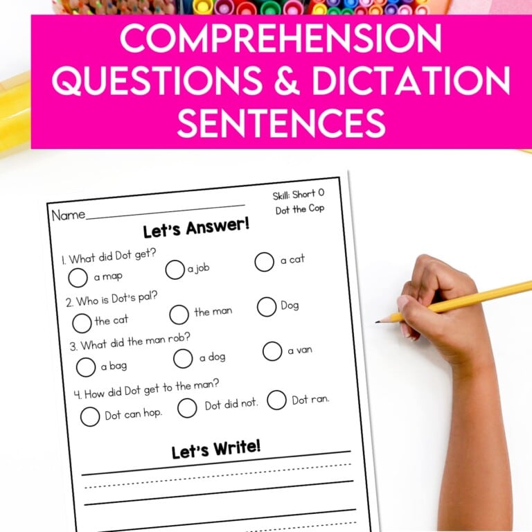 Short Vowel Decodables, CVC Decodable Passages | Reading Comprehension ...