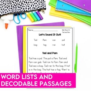 Decodable Passages With Comprehension Questions: CVC, Blends, Digraphs ...
