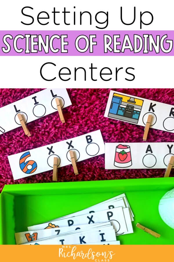 How to Easily Get Started With Science of Reading Literacy Centers