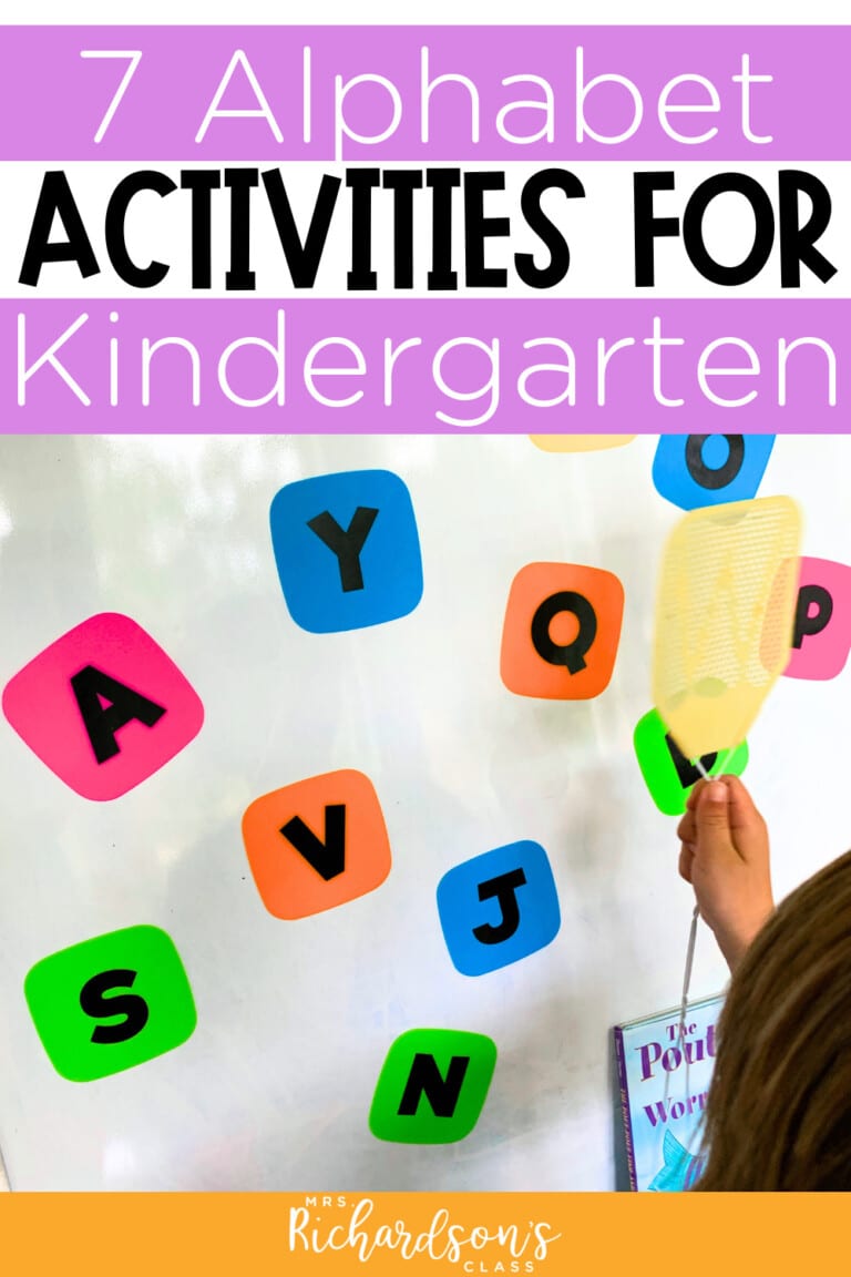 7 Fun Alphabet Activities for Kindergarten and 1st Grade - Mrs ...
