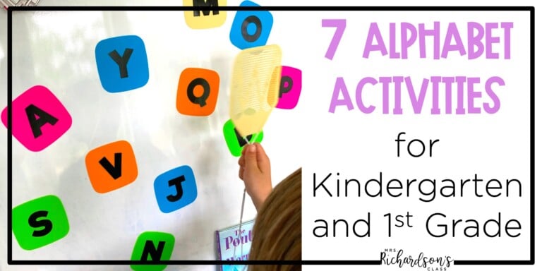 7 Fun Alphabet Activities for Kindergarten and 1st Grade - Mrs ...
