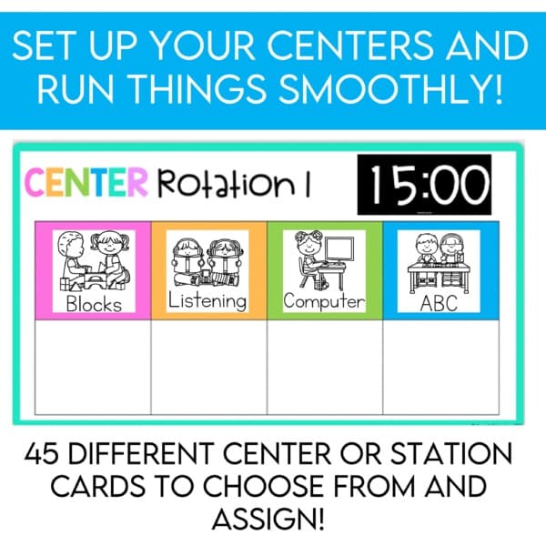 Reading Center Rotation Slides Editable With Timers Literacy Center ...