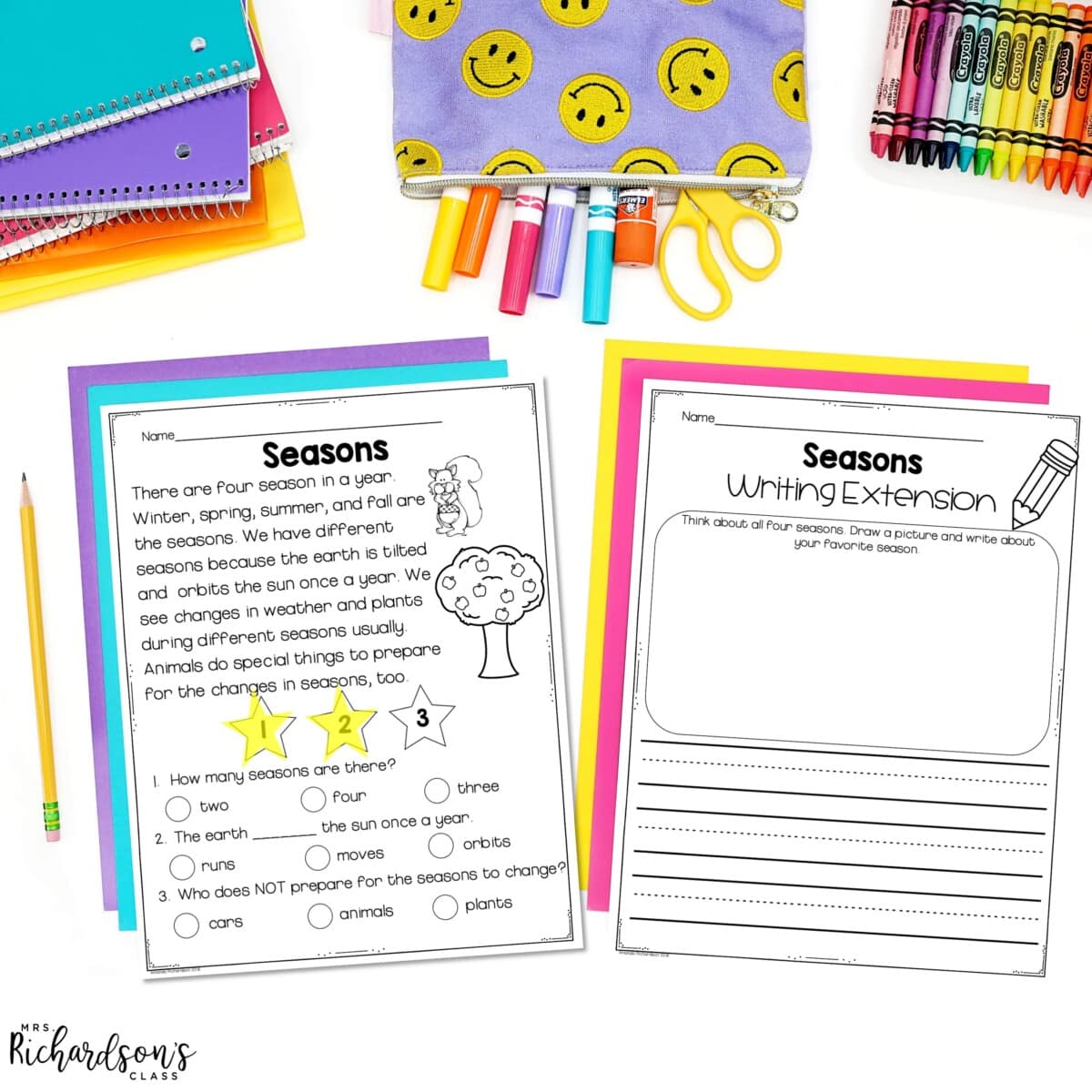 Reading Comprehension Passages with Questions: An Easy to Use FREEBIE ...